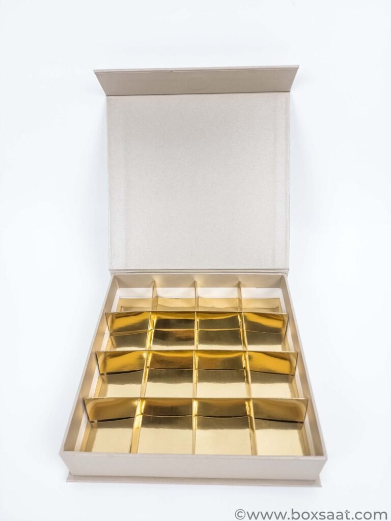 Chocolate Gift Box Empty 16 Pcs - 5 Colors Options