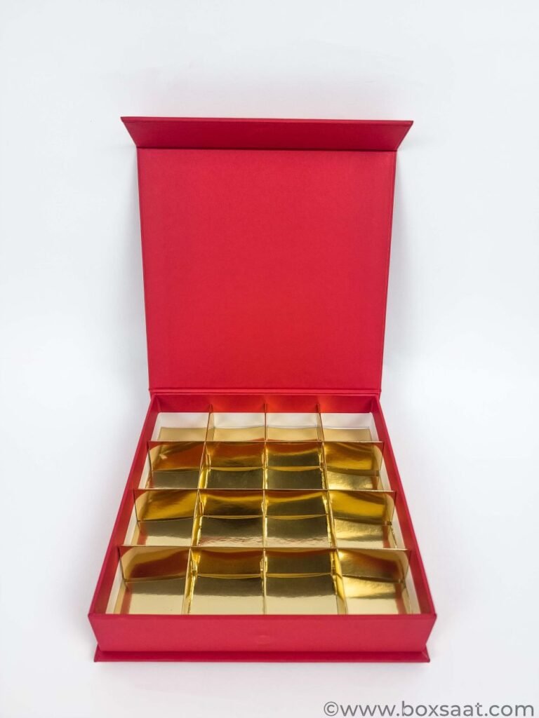 Chocolate Gift Box Empty 16 Pcs - 5 Colors Options
