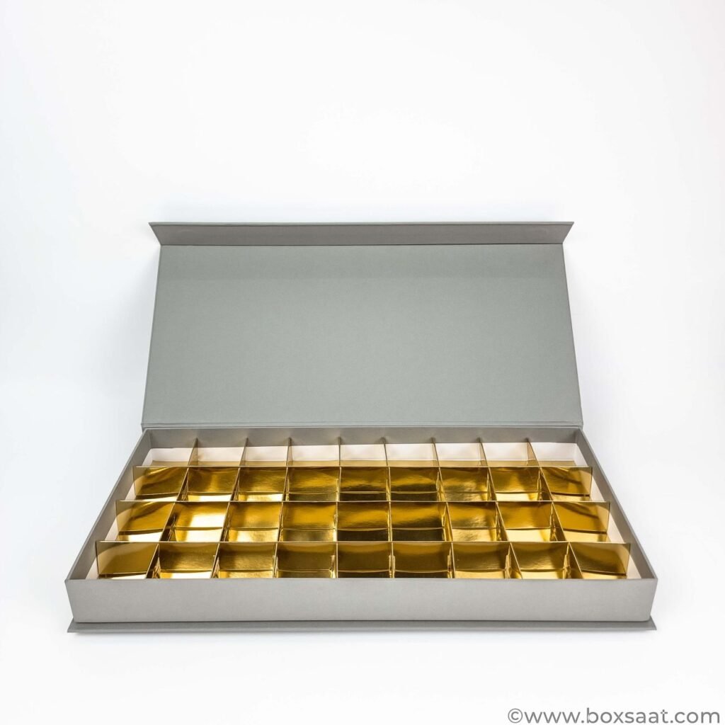 Empty Chocolate Box - 36 Pcs - 5 Colors - Magnetic Flap