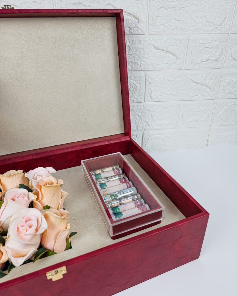 Luxury Leather Wedding Money Box - Boxsaat