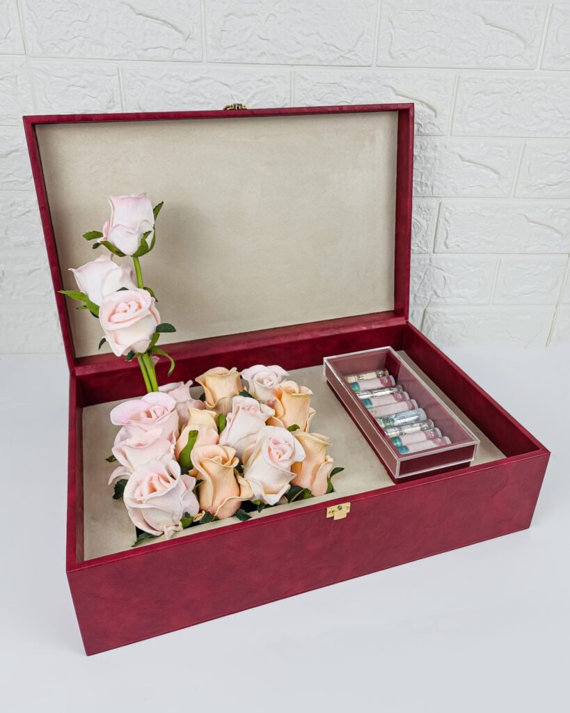 Luxury Leather Wedding Money Box - Boxsaat